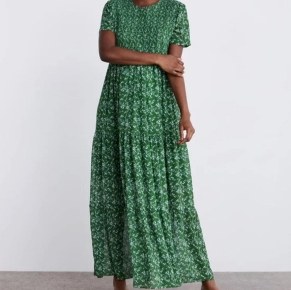 Zara | Dresses | Zara Floral Maxi Blogger Favorite Dress | Poshmark